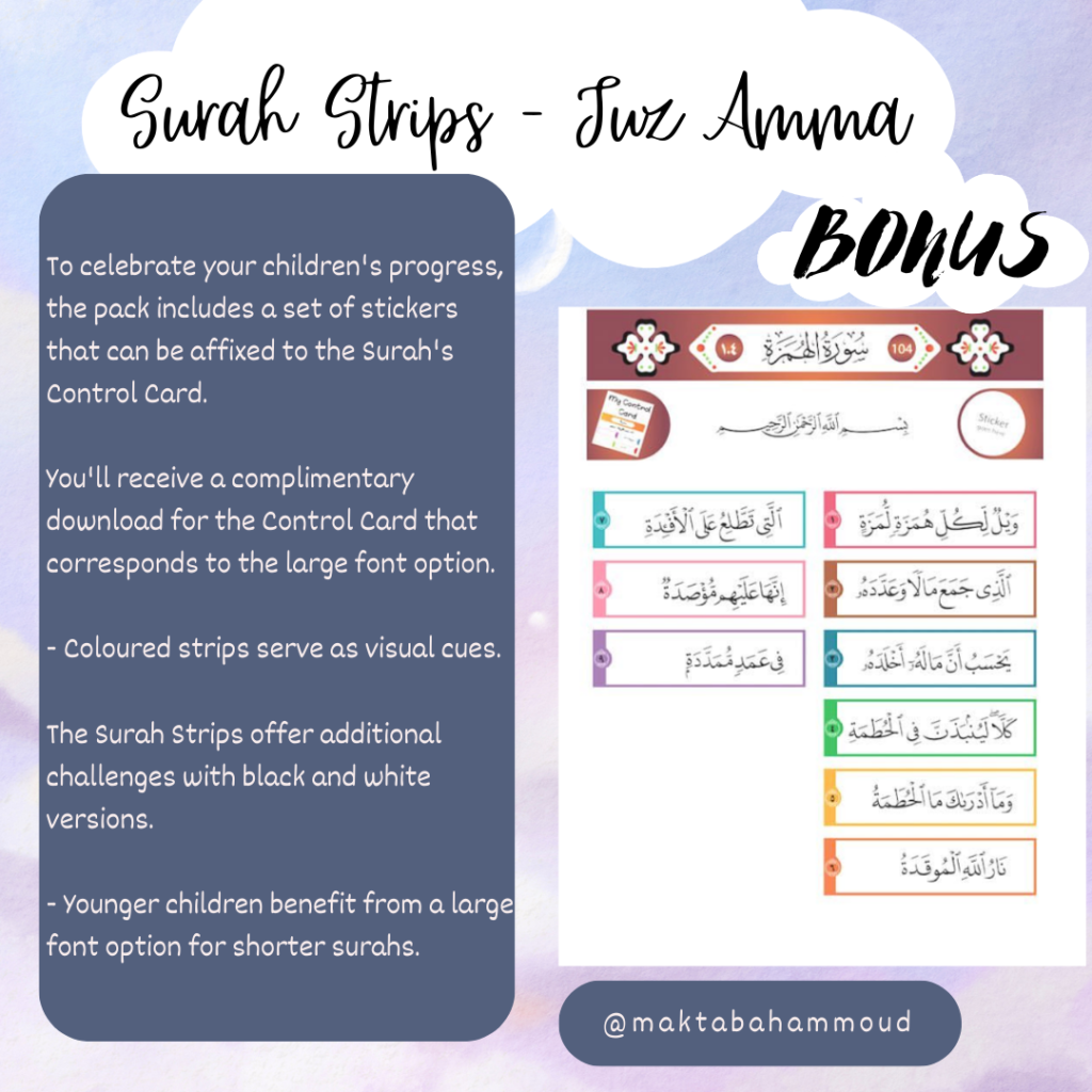 Surah Strips - Juz Amma - Arabic Storybooks English Translation For ...